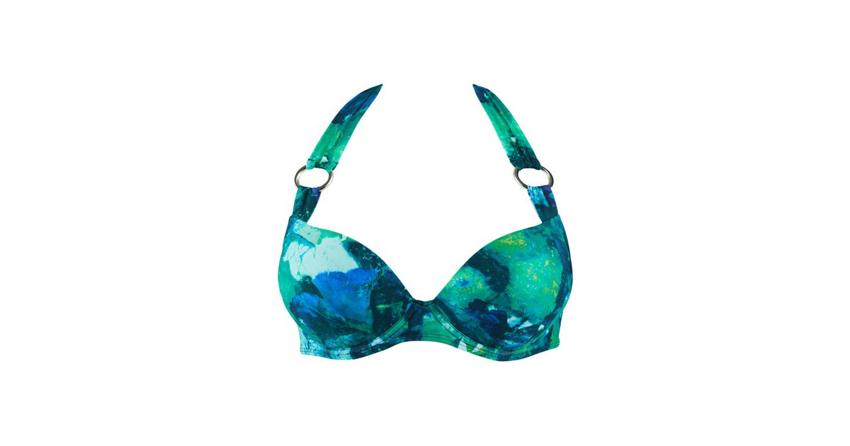 Aubade Aubade Bikini-Oberteil, Schalen-Cup, für Damen, türkis, 70C