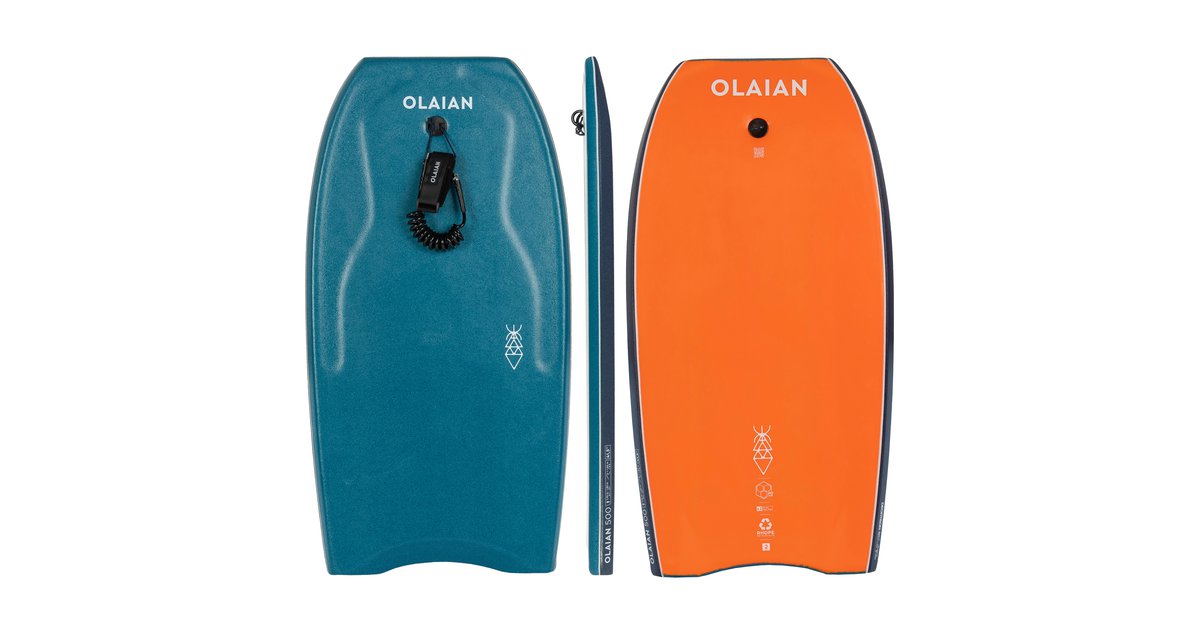 RADBUG Bodyboard mit Leash 500 blau/orange