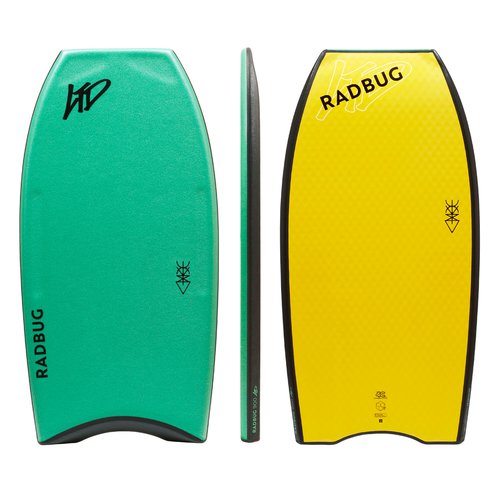 Radbug Bodyboard - 900 Pro Model Limited Edition grün/gelb