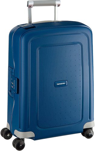 Samsonite S'Cure Spinner Cabin Trolley in Blau (34 Liter), Koffer & Trolley