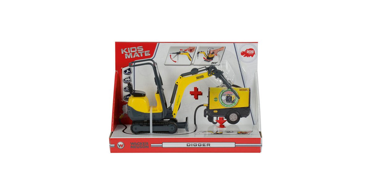 Dickie Toys Dickie Toys Kids Mate Wacker Neuson Digger