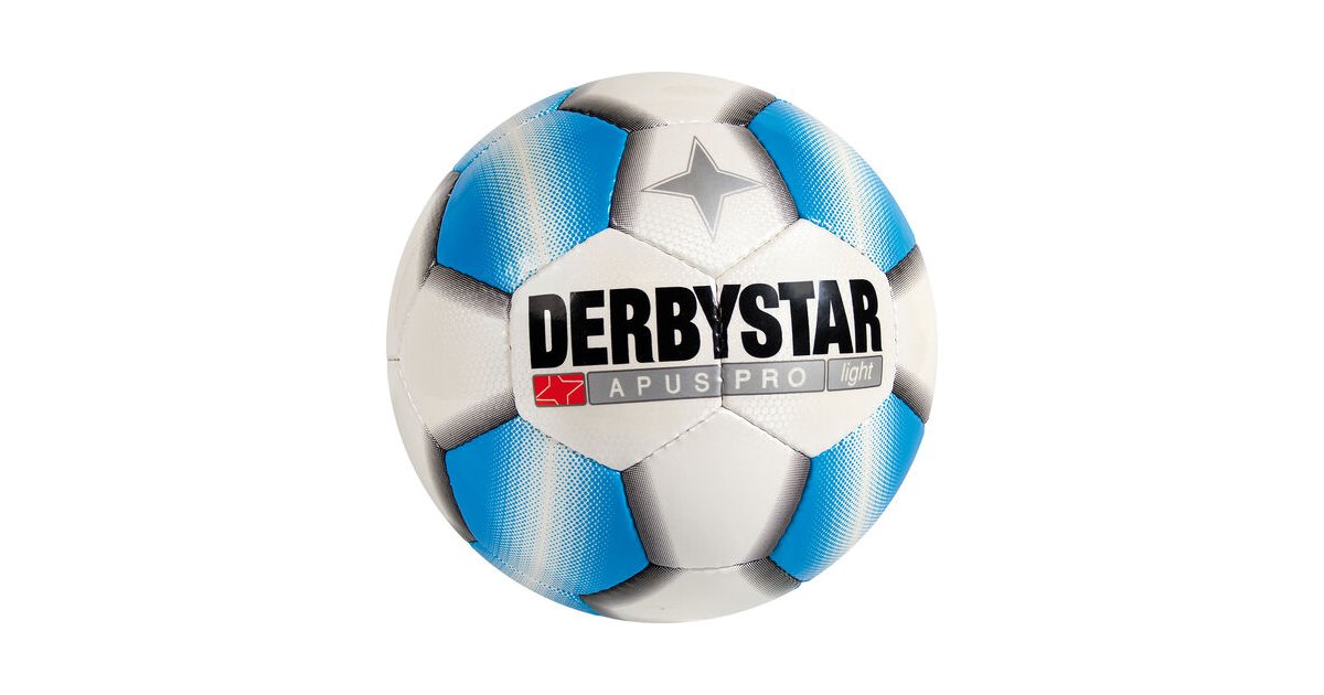 Derbystar DERBYSTAR Fußball Apus Pro Light, weiß/blau, 4