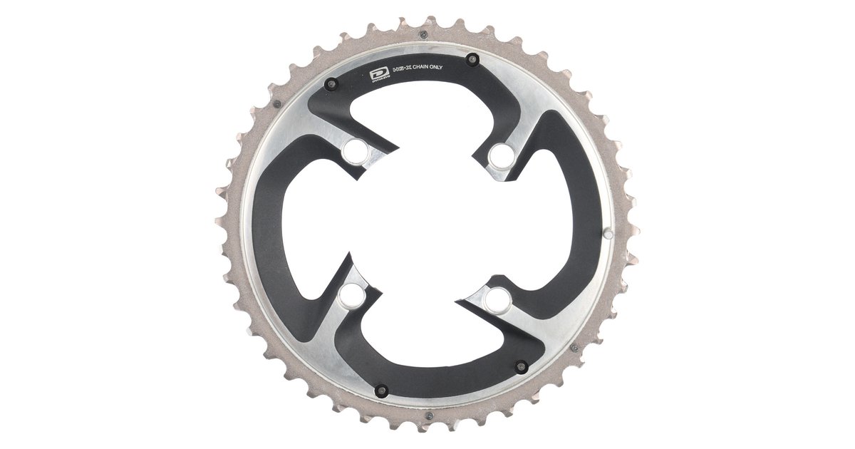 Shimano XTR FCM985 Kettenblätter (2x10-fach) - Silver