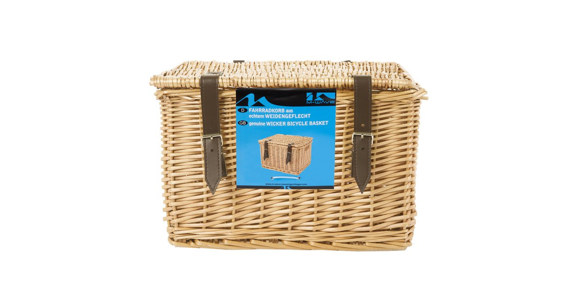 M-wave Weidenkorb Fahrradkorb für Frontgepäckträger Fahrrad Korb groß ...