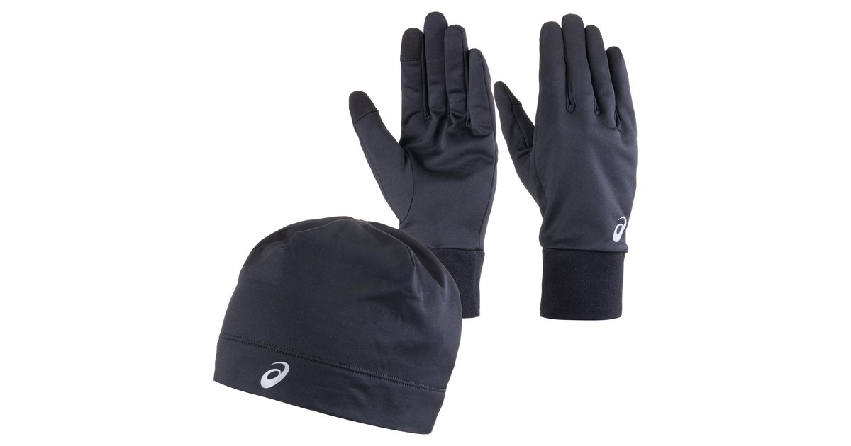 Asics Set Mütze und Handschuhe