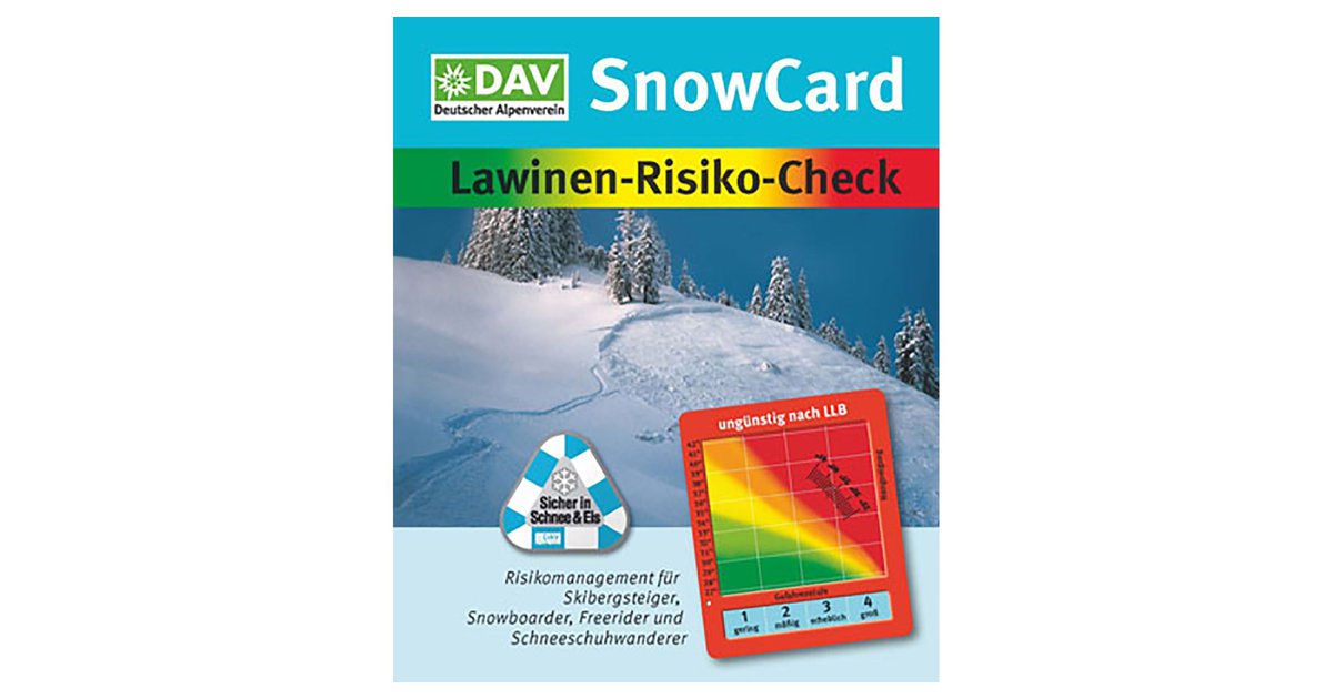 Dav SnowCard, Lawinen-Risiko-Check