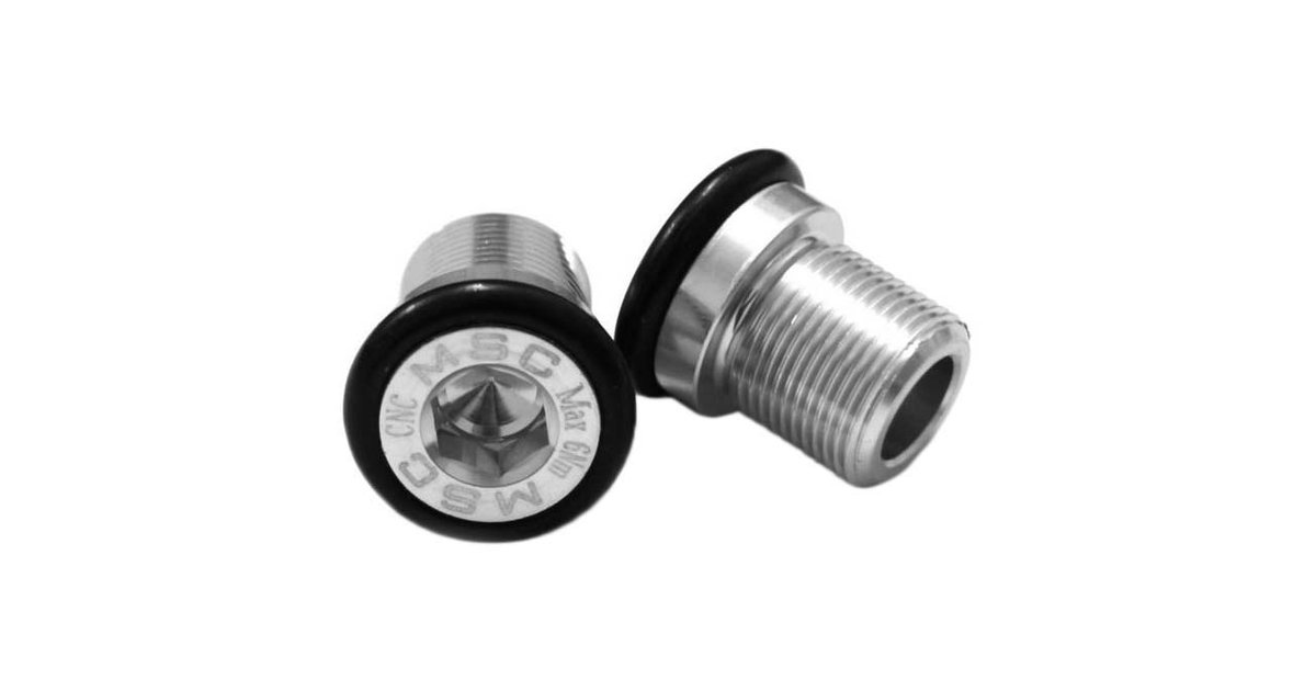 Msc Issis Bottom Bracket Bolt Alu7075t6 2 Units Screw Silber M15 x 14 mm