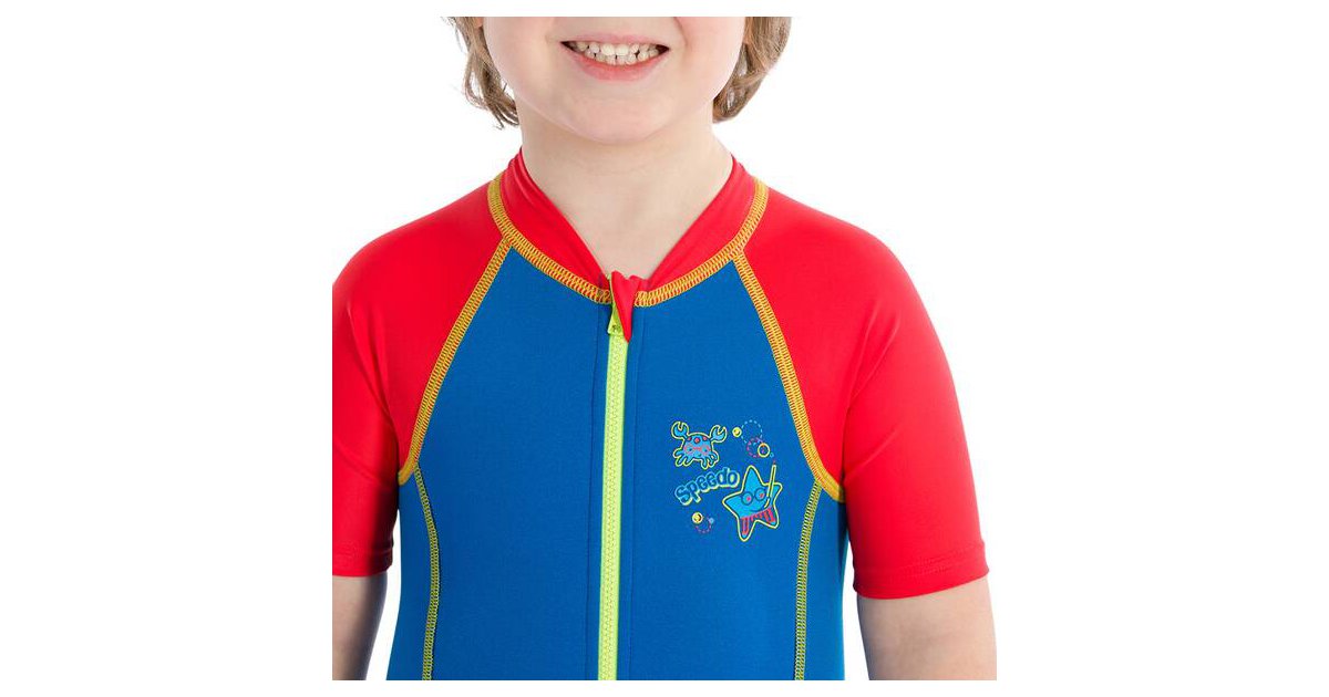 Speedo Kinder Sw-slip Seasquad Hot Tot Suit Im Blue