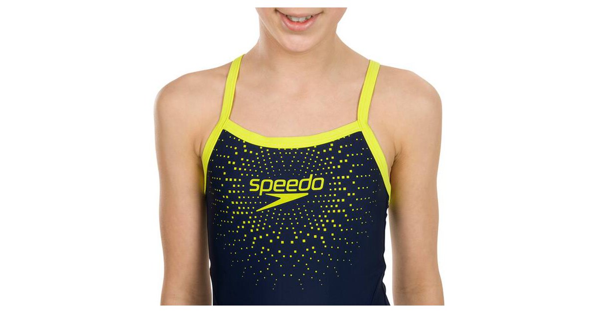 Speedo Kinder Badeanzug Gala Logo Tsrp Jf Navy Green