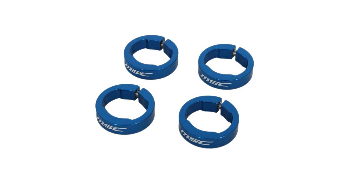 Msc Lock Rings For Grips Blau 4 Units