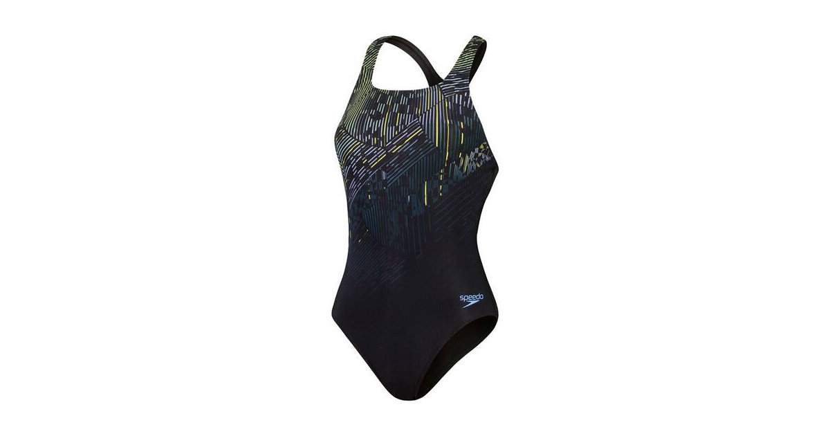 Speedo Damen Schwimmanzug DIGI PLMT MDLT AF BLACK/GREEN