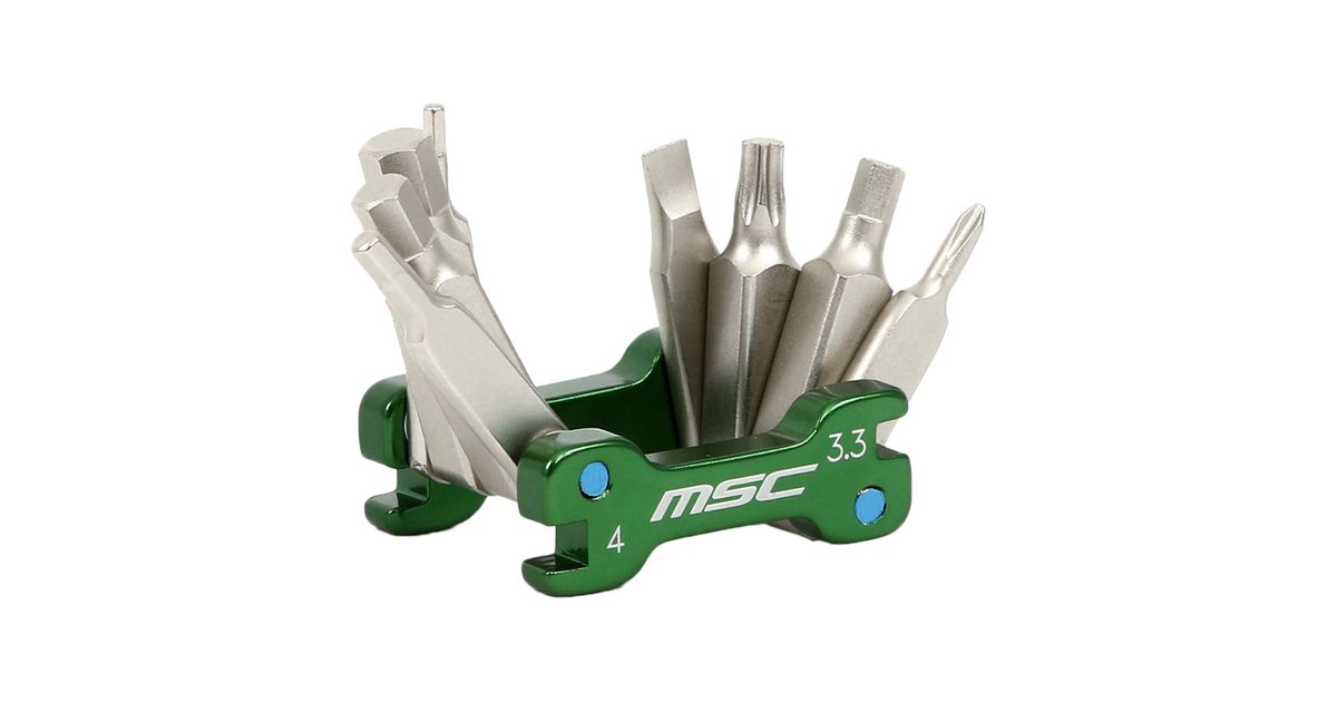 Msc Superflatxl Micro Multitool 12 Functions Grün