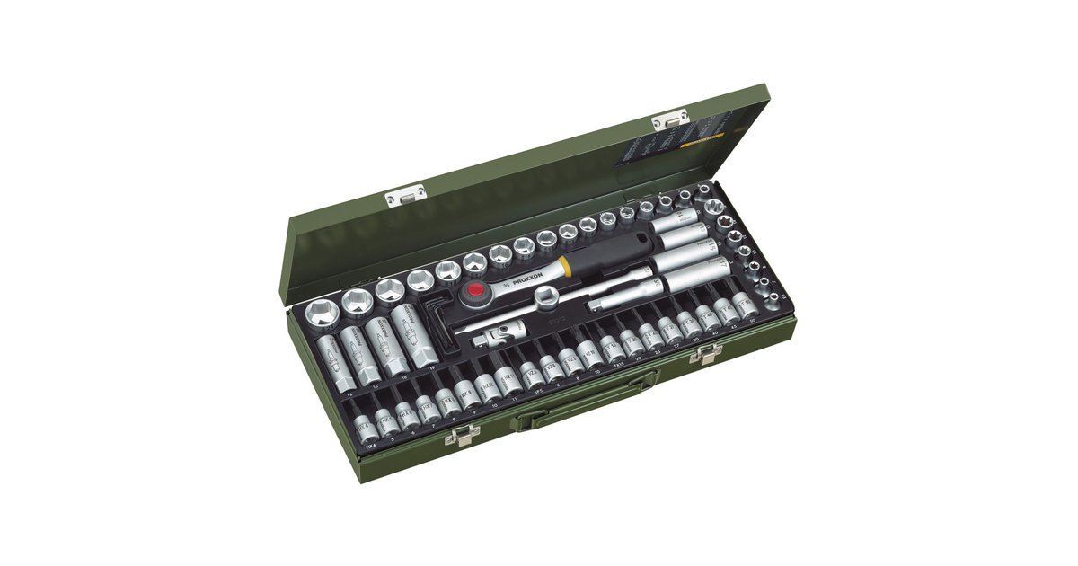 Proxxon 3/8" Super-Kompaktset 65-teilig