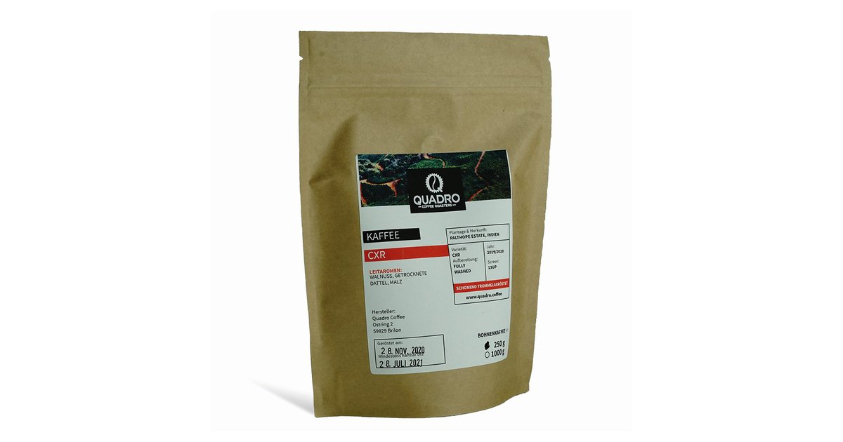 Quadro Coffee CxR Espresso - Ganze Bohne - 250 g