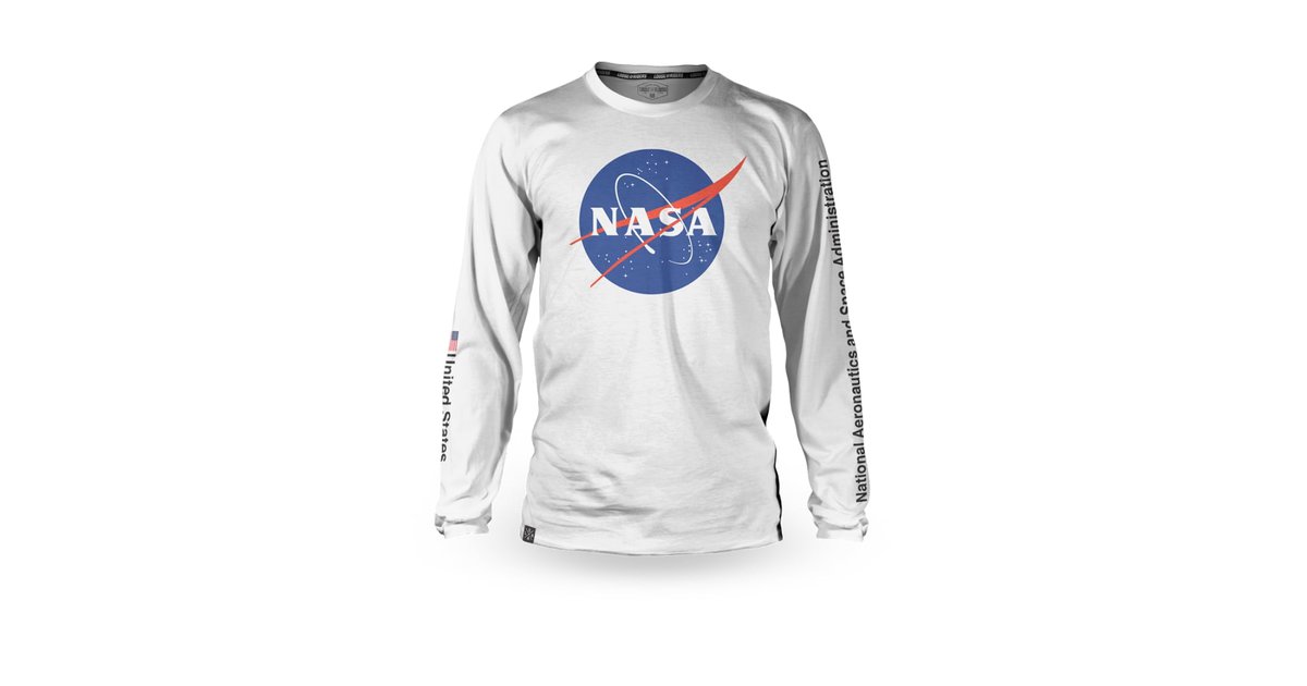 Loose Riders NASA C/S Jersey Long Sleeve Emblem White M