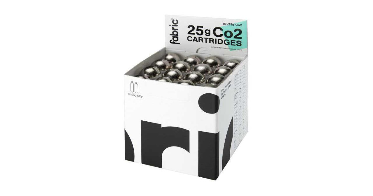 Fabric 25g 16 Units Co2 Cartridge Silber 25 g