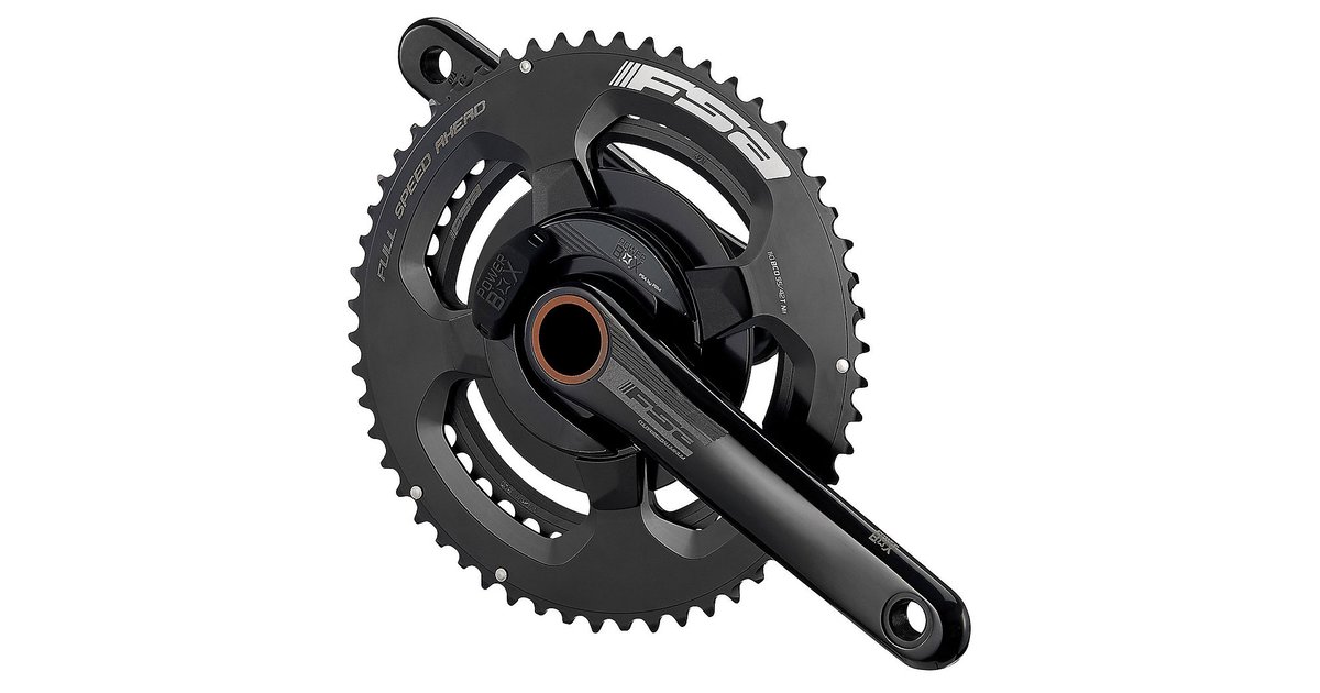 FSA Powerbox Alloy Road ABS Chainset - Schwarz} - 53.39t}