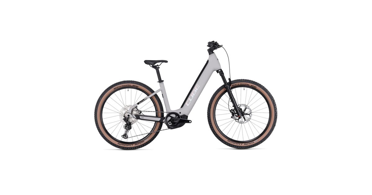 Cube Reaction Hybrid SLX 750 Easy Entry 27.5 Pedelec E-Bike MTB Fahrrad spectral grau 2023 22 XL ...