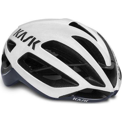 Kask Protone Rennradhelm - Weiß/Navy Blue