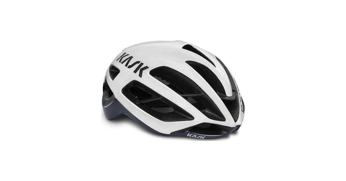 Kask Protone Rennradhelm - Weiß/Navy Blue