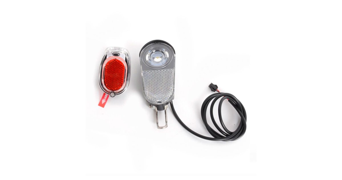 Bikefun Velo Light Set Rot,Silber