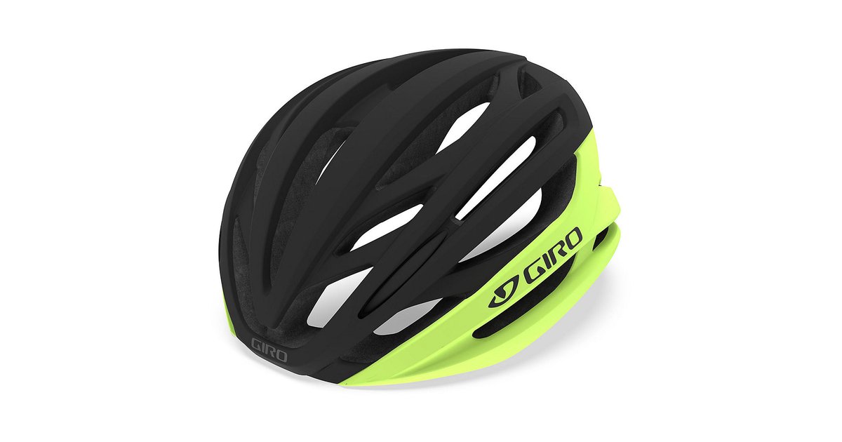 Giro Syntax Rennradhelm (MIPS) - Highlight Yellow-Black 20} - S}