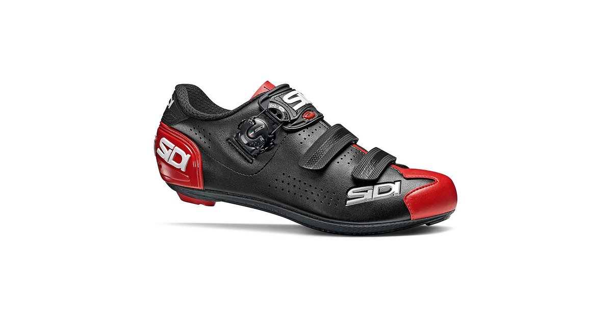 Sidi Alba 2 Road Shoes - Schwarz/Rot - EU 45