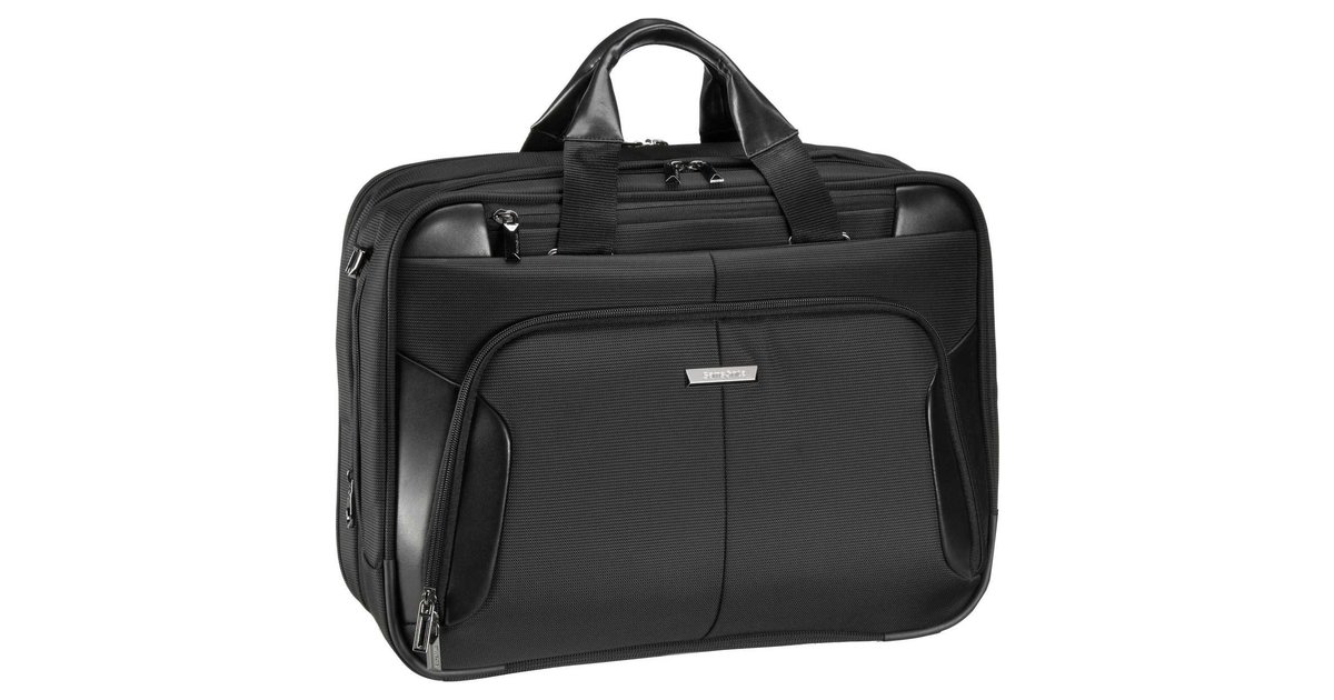 Samsonite XBR Bailhandle 15.6'' Expandable in Black (24 Liter), Aktentasche