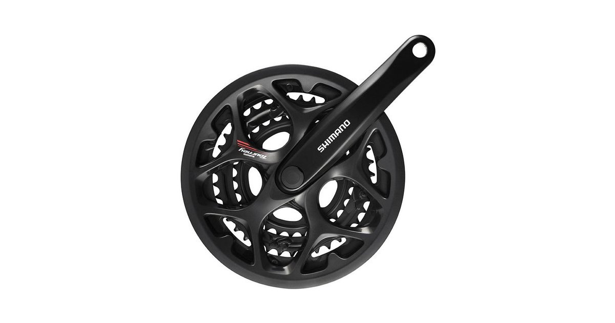 Shimano Tourney A073 7-8 Speed Triple Chainset - Schwarz} - 52.39.30t}
