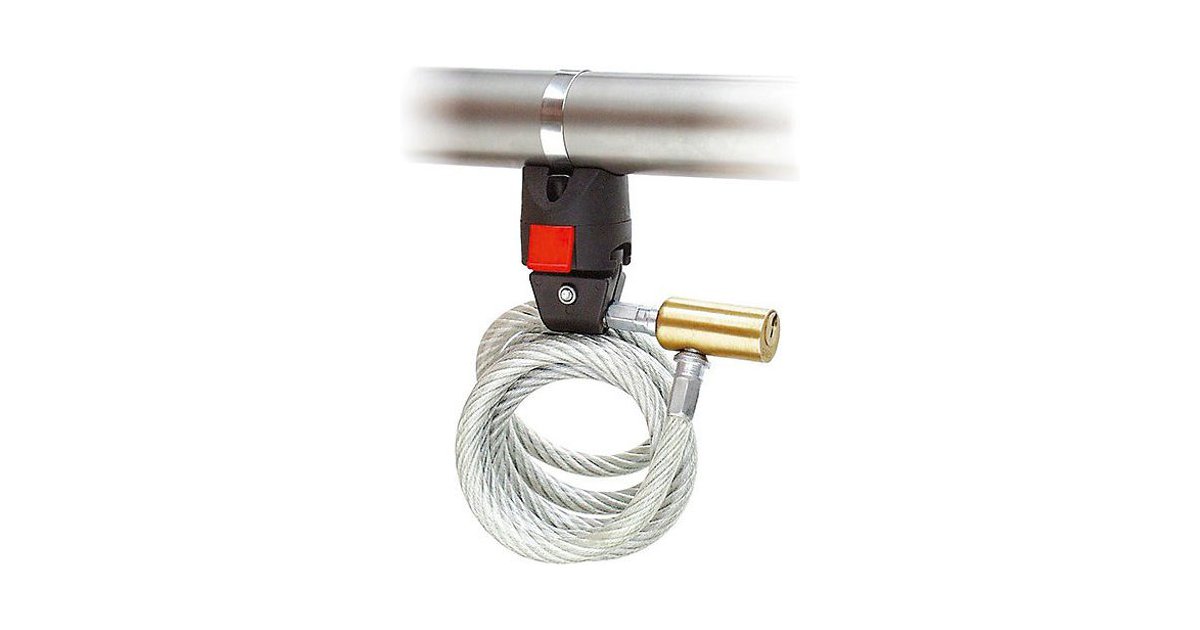 Rixen Kaul Mini Adapter Mount For Cable Lock - Schwarz