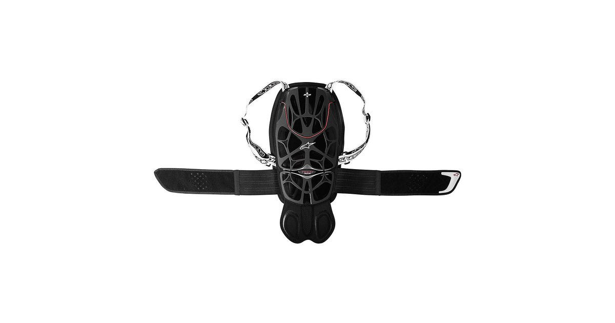 alpinestars MTB Tech Bionic Back Protector - Schwarz - Rot} - S}