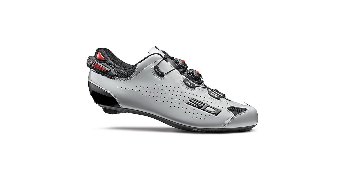 Sidi Shot 2 Road Cycling Shoes SS21 - Black-Grey Lucindo} - EU 40}