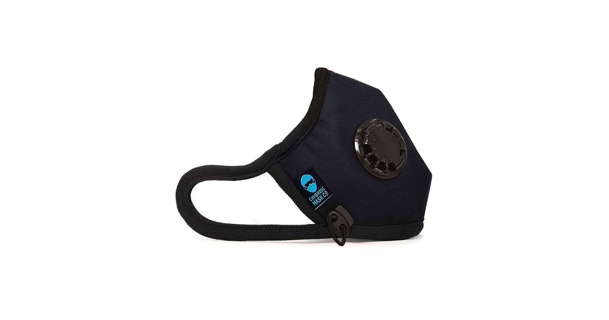 Cambridge Mask Co. Churchill Pro Anti Pollution Face Mask - Schwarz} - L}