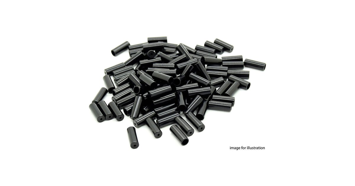 Transfil Self Locking Gear Ferrules 4mm (10 Pack) - Schwarz} - 4mm}