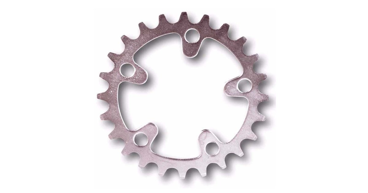 Stronglight Shimano Adaptable Steel 74 Bcd Chainring Silber 24t