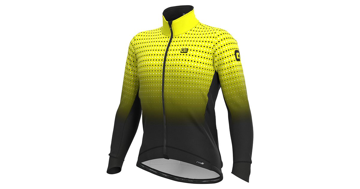ALE PRS Bullet DWR Cycling Jacket AW22 - Schwarz/Gelb - M