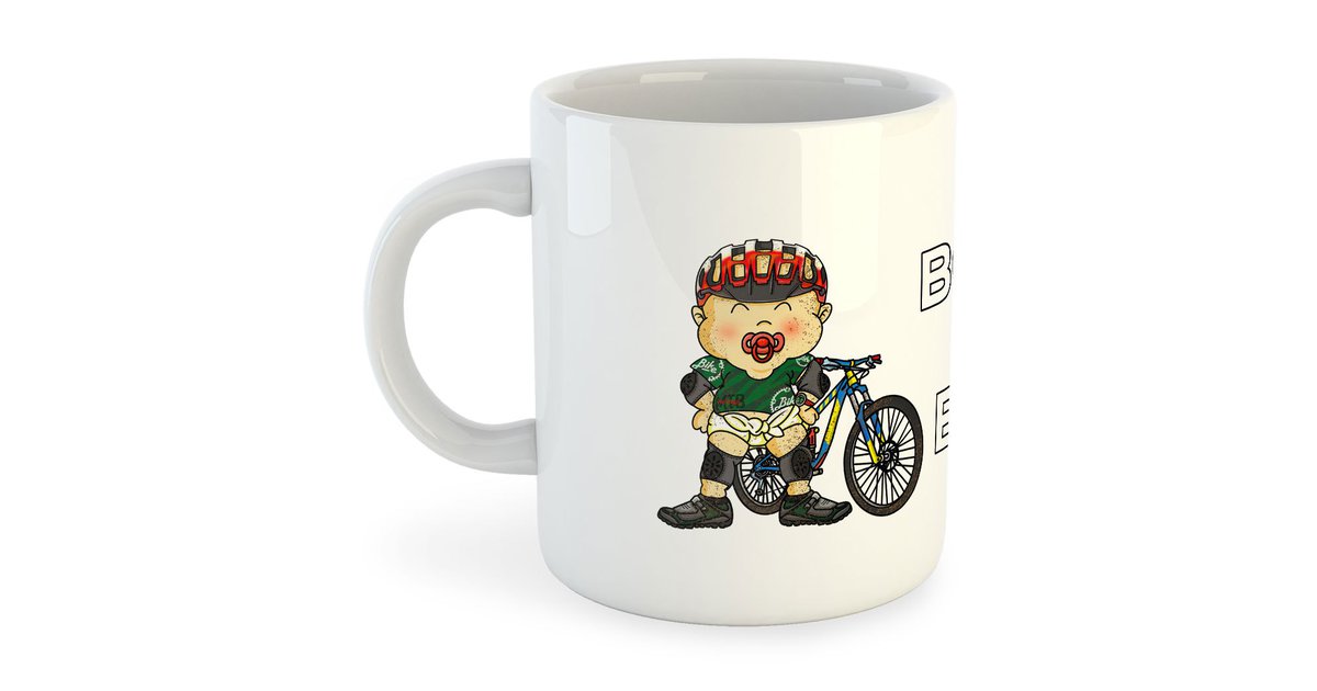 Kruskis Born To Bmx Mug 325ml Weiß