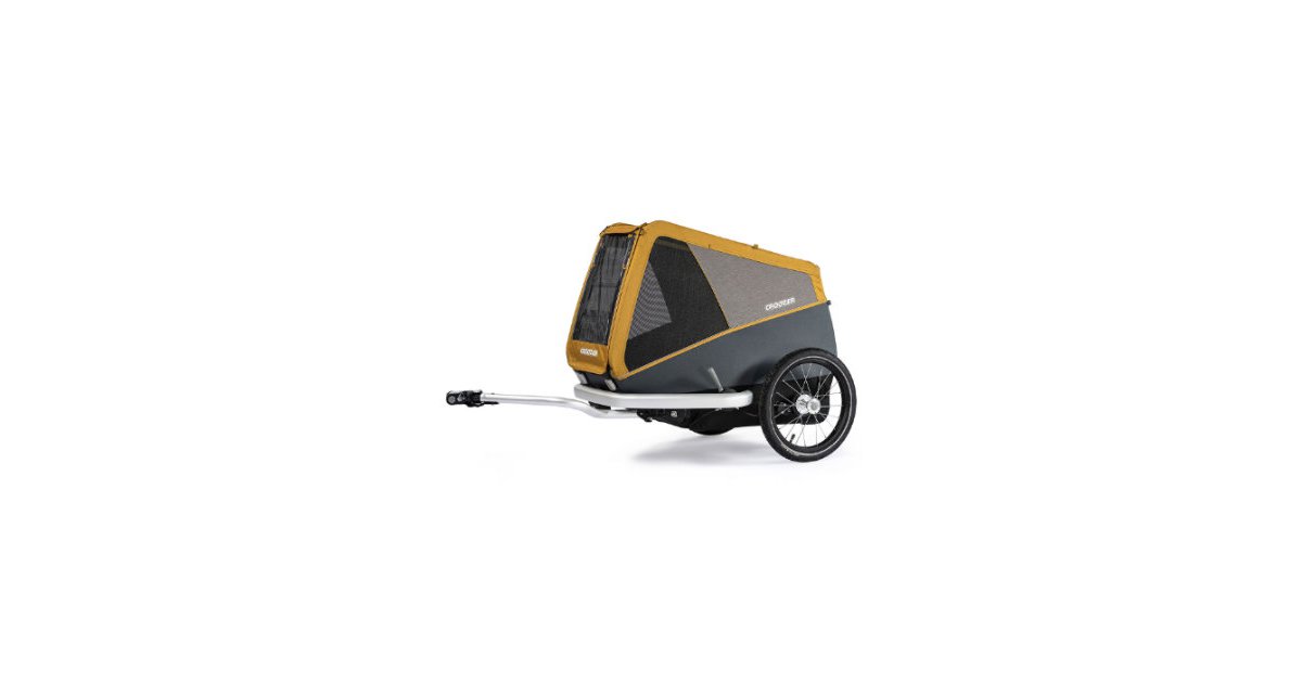 CROOZER Hundefahrradanhänger Dog Peppa Pineapple yellow