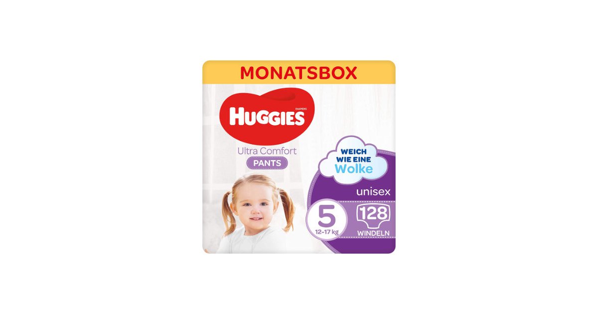 HUGGIES Windeln Comfort Pants-Windel, Größe 5 128 Windelhosen