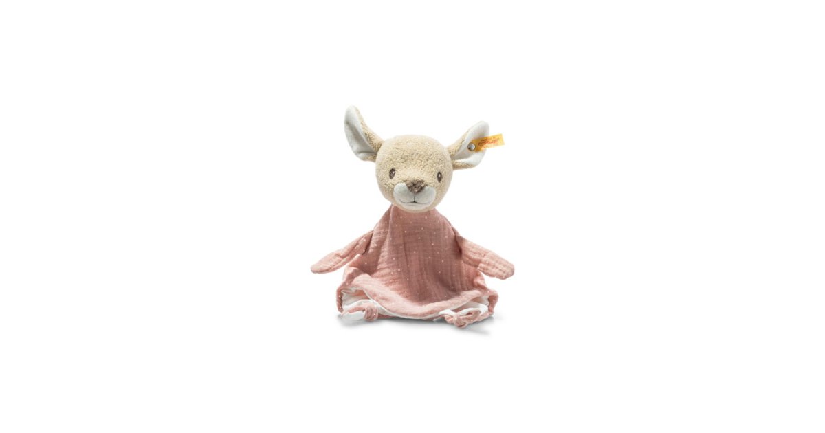 Steiff Raja Reh Schmusetuch, beige/rosa