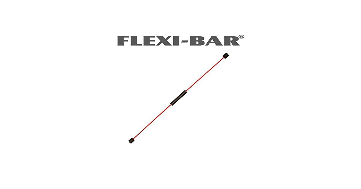 FLEXI-BAR ® Standard, hochbelastbarer Schwingstab von Flexi-Sports mit Einführungs-DVD und ...