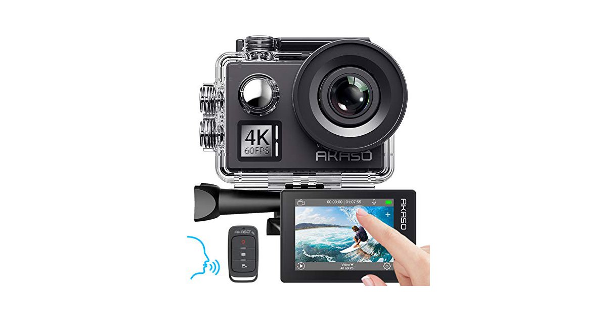 AKASO Action cam 4K/60fps /Action Kamera 20MP WiFi mit Touchscreen EIS ...