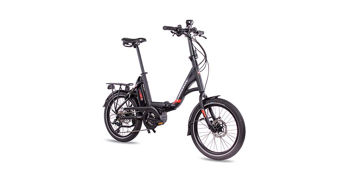 CHRISSON 20 Zoll E-Bike Klapprad EFB schwarz - E-Faltrad mit Active ...