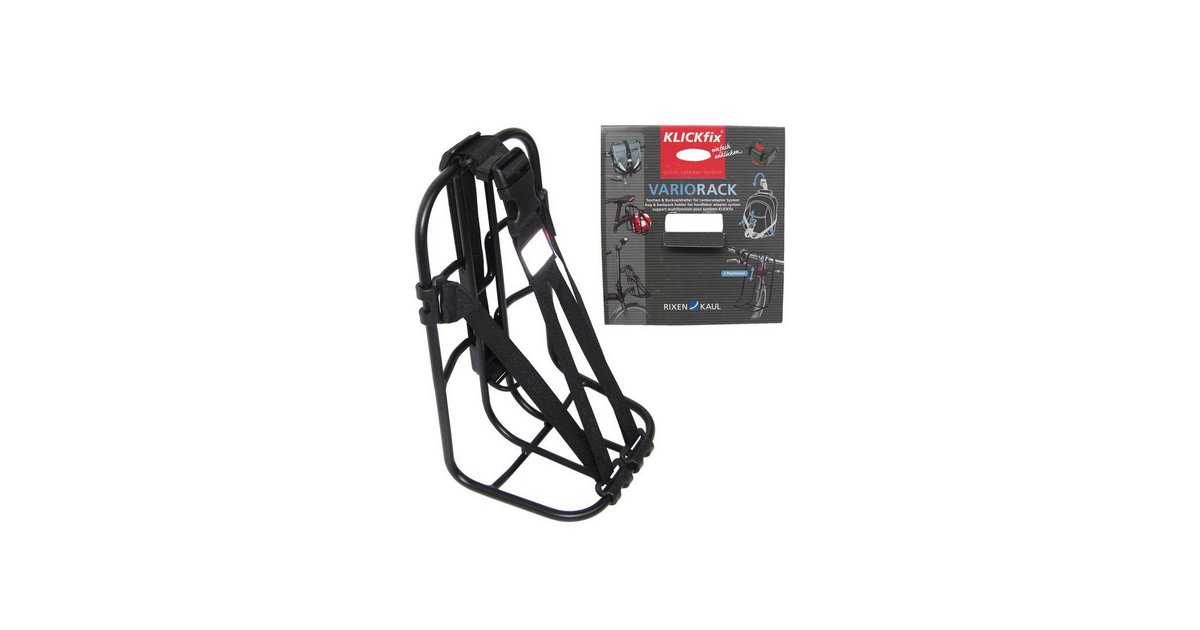 Klick KLICKFIX Universalträger Vario-Rack mit Gurtband (Schwarz)