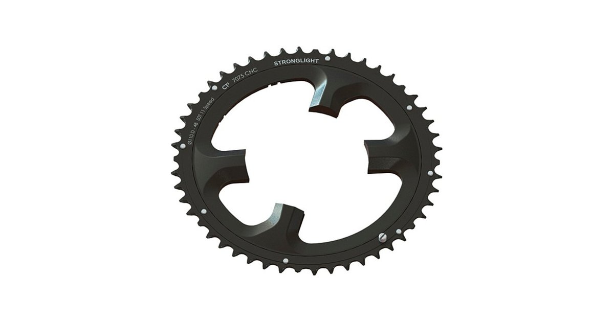 Stronglight Stronglight CT2 Kettenblatt Dura Ace 9000 (110mm | 53 Zähne | schwarz)