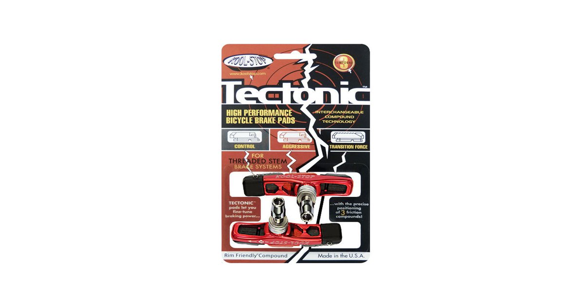 Kool Kool-Stop V-Brake Tectonic Bremsschuh (rot)