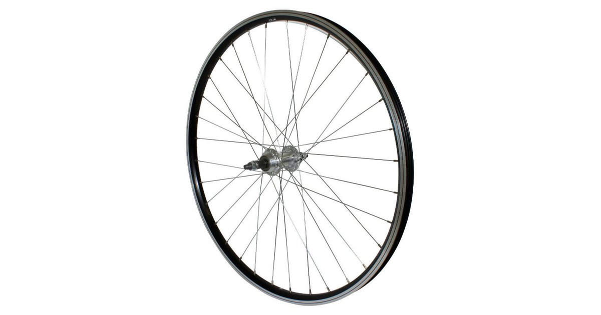 P2r Hinterrad Alu doppelwandig Nabe Alu Vollachse Freilauf 7-6V.