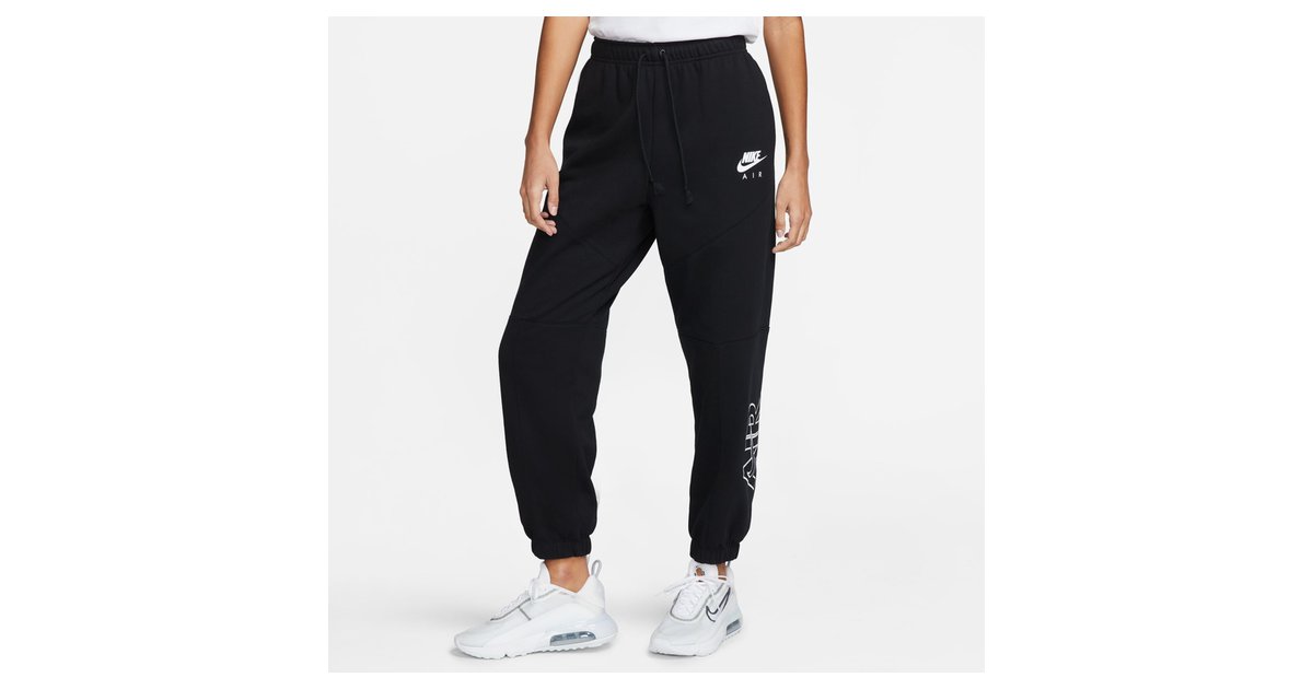 Nike Sportswear Air Fleece Jogginghose Damen Black Black White M