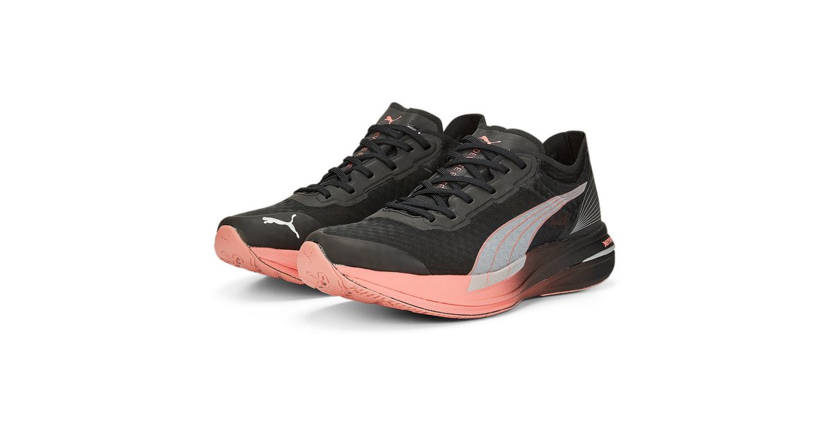 Puma Deviate Nitro Elite Carbon Laufschuhe Damen black/carnation pink ...
