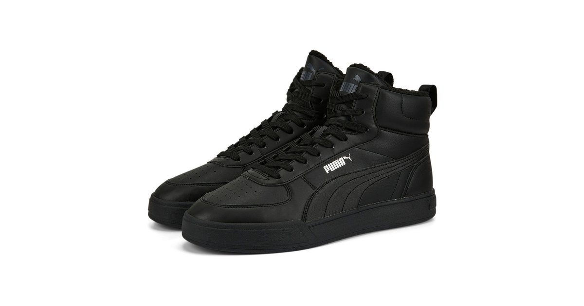 Puma Caven Winterized Mid-Top Sneaker gefüttert Unisex black/black ...